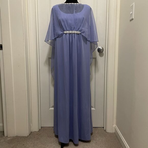 Lady Helene | Dresses | Vintage Lady Helene Formal Gown Cornflower Blue ...